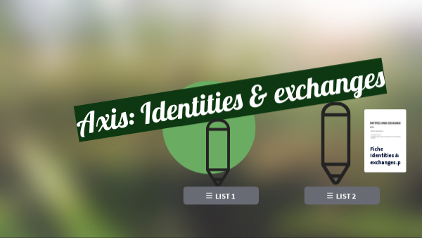 IDENTITY/ EXCHANGE