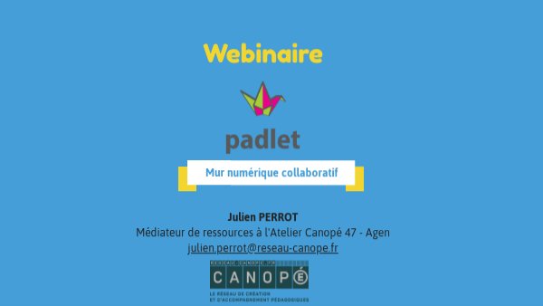 Webinaire Padlet | Genially