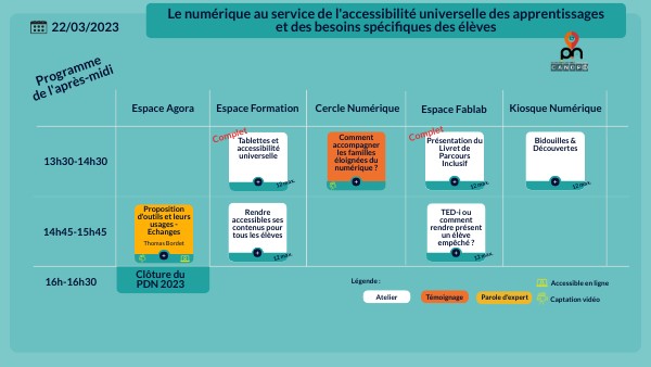Après-midi - Programmation PDN 2023