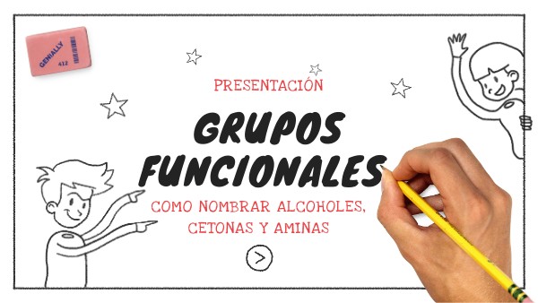 GRUPOS FUNCIONALES : COMO NOMBRAR ALCOHOLES, CETONAS Y AMINAS | Genially