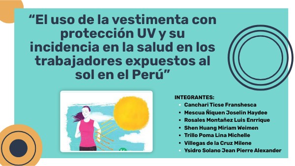 EL USO DE LA VESTIMENTA CON PROTECCIÓN UV | Genially