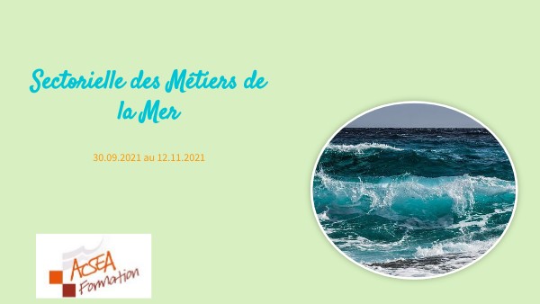 Sectorielle Métiers de la Mer | Genially