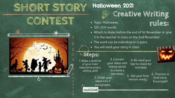 short halloween story contest | Genially