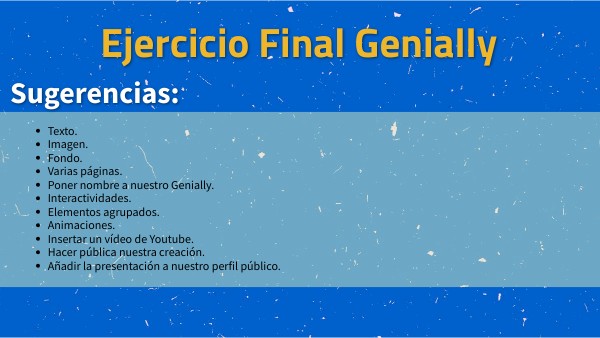 Ejercicio Final Genially