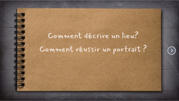 Comment décrire un lieu ou réussir un portrait | Genially