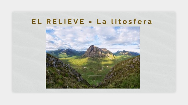 EL RELIEVE | Genially