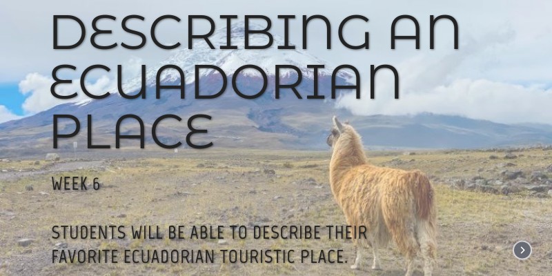 week 6 - DESCRIBING A PLACE | Genially