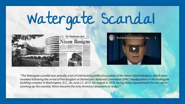 Watergate Scandal | Genially