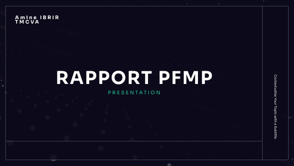 Rapport de PFMPSAVE | Genially