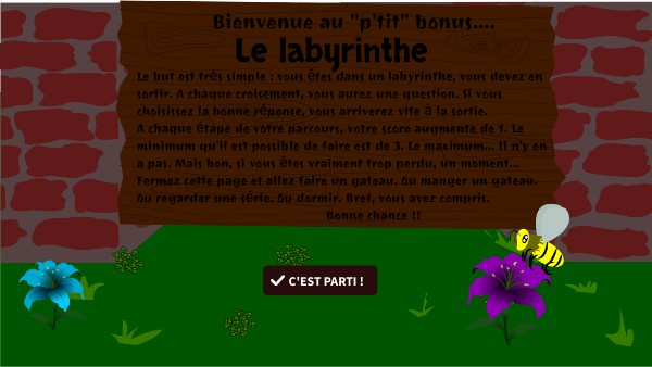 Labyrinthe (bonus loge) | Genially