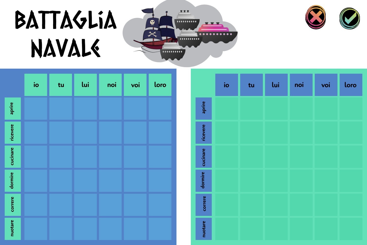 Battleship - Italian Regular Verbs