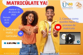 Matricúlate Ya 16-01 2022 | Genially