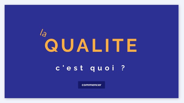Vous avez dit qualité ? - V2