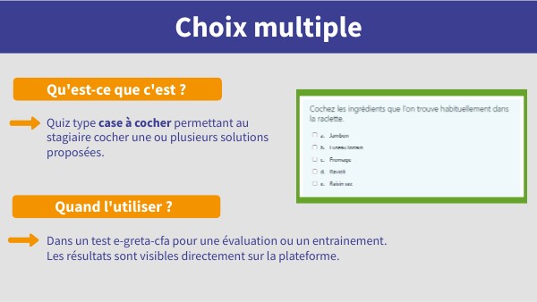 Tuto Choix Multiple | Genially