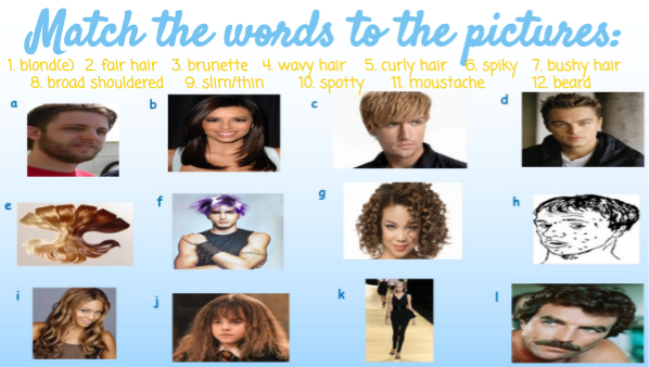 Physical Description Vocabulary. | Genially