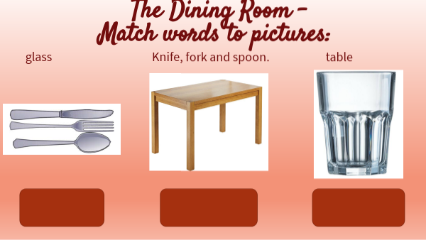 The Dining Room Vocabulary
