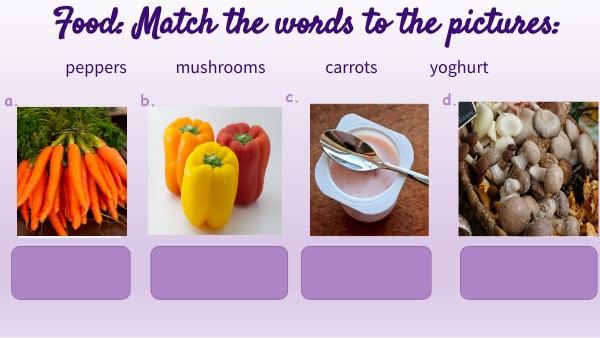 A0 Food Vocabulary | Genially