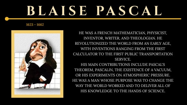 BLAISE PASCAL | Genially