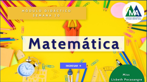 Matemática - S20 - M20 - 3o | Genially