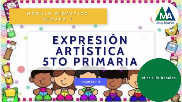Exp. Art. - S3- M3, 5o. primaria