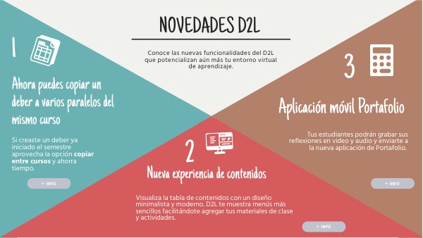 D2L-novedades - octubre | Genially