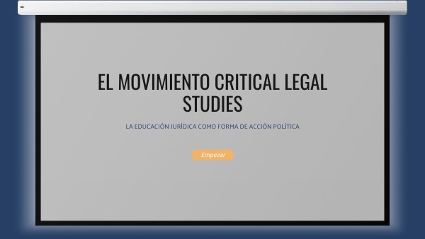 Critical Legal Studies 1 | Genially