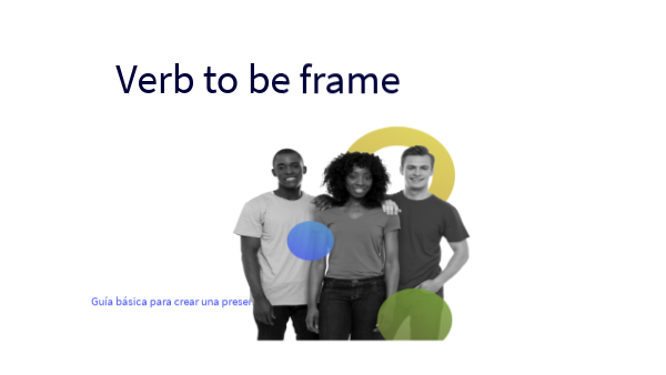verb to be frame | Genially