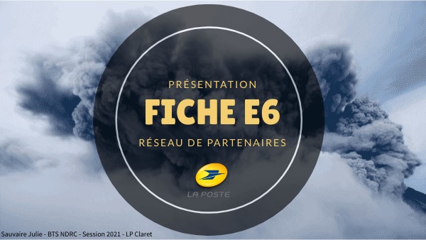 Fiche E6 réseau de partenaires | Genially