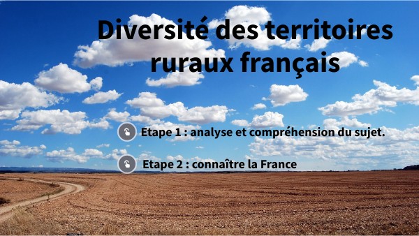 Diversité des territoires ruraux | Genially