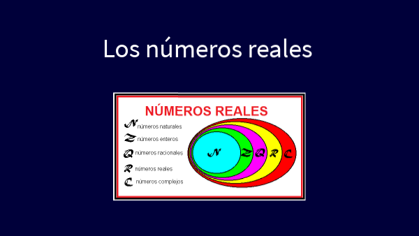 los números reales