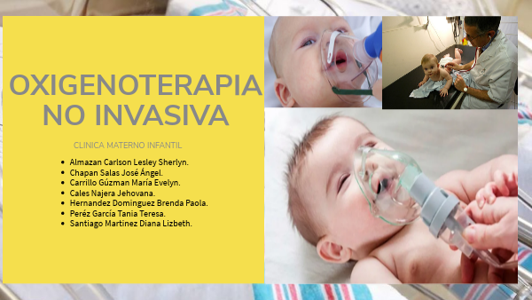 OXIGENOTERAPIA NO INVASIVA | Genially