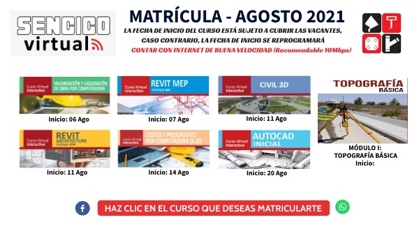 MATRÍCULA - AGOSTO 2021 | Genially