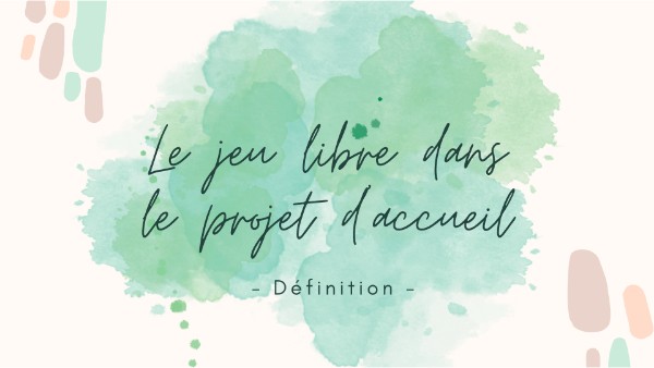Le projet d'accueil | Genially