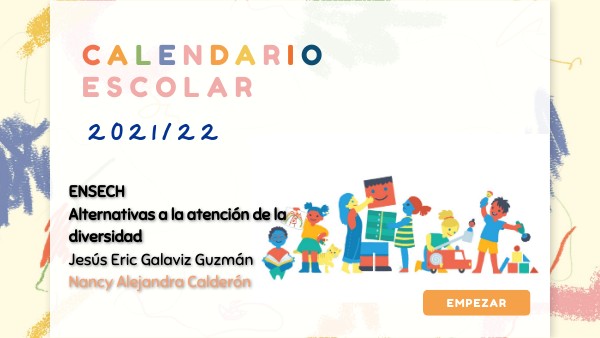 Calendario escolar 21/22