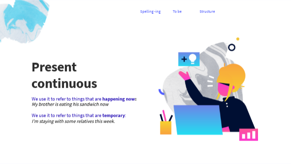 Present continuous A1 | Genially