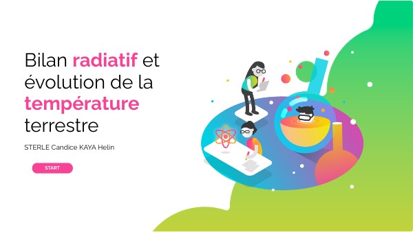 Bilan radiatif et évolution de la température terrestre | Genially