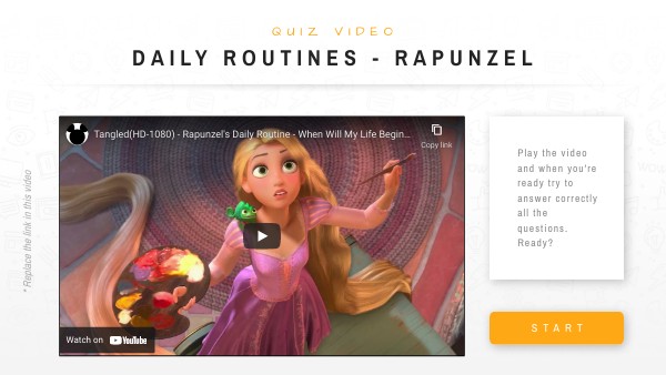 DAILY ROUTINES - RAPUNZEL