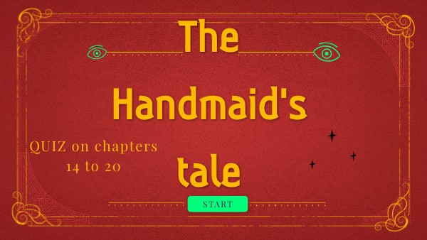 Quiz chapters 14-20 | Genially