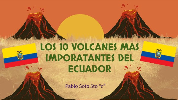 tarea los 10 volcanes mas importantes del Ecuador | Genially