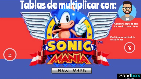 Sonic: tablas de multiplicar 2º | Genially