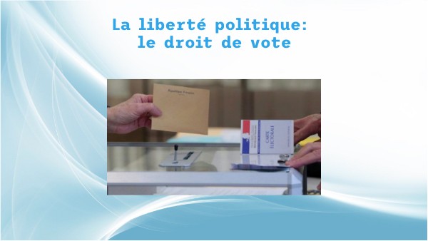 Le droit de vote
