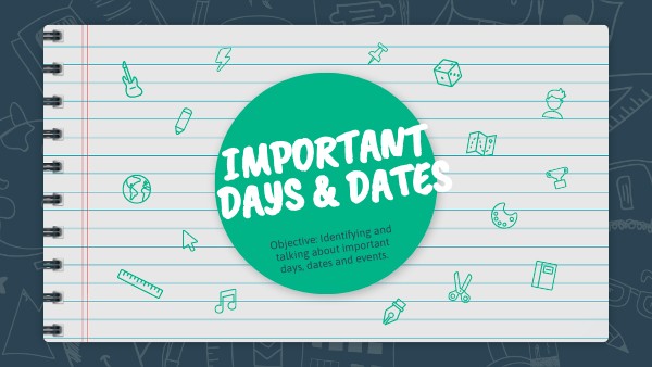Important Days & Dates 2 - Level 3 | Genially