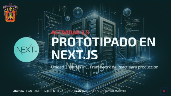 Actividad 3.5. Prototipado en Next.js