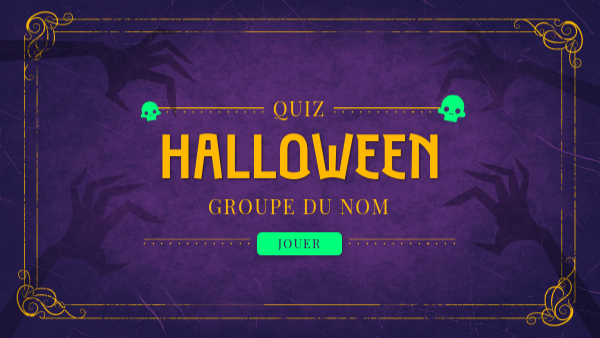 Quiz Halloween groupe du nom