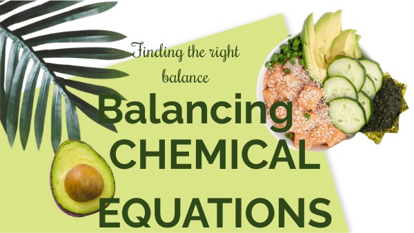 Finding the right balance: Balancing chemical equations | Genially