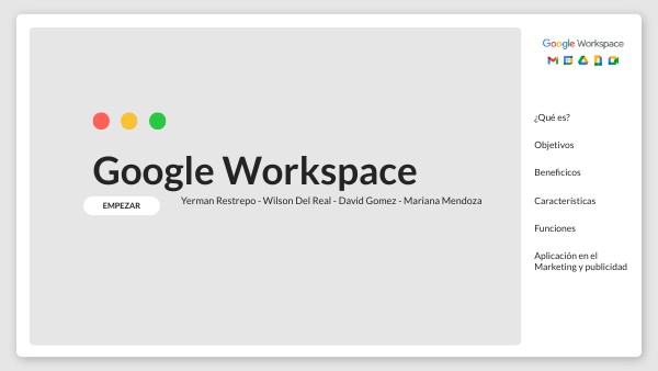 Google Workspace Presentación PMDT.1 | Genially