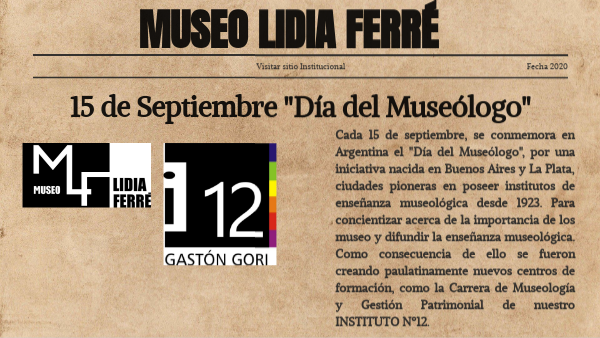 Día del Museólogo - 2020 | Genially