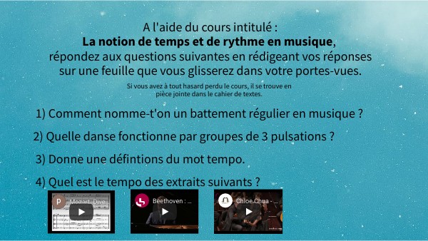 La notion de temps et de rythme en musique