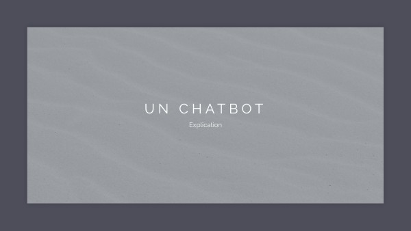 présentation d'un chatbot | Genially