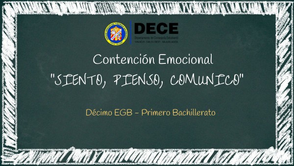 Contención Emocional. Décimo EGB-Primero Bach.
